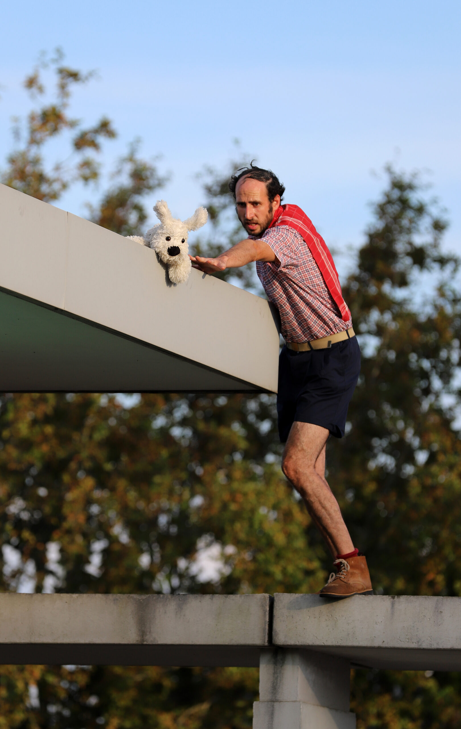Chien ⁄⁄ Cie Qui s'y colle | Jardins de Brocéliande